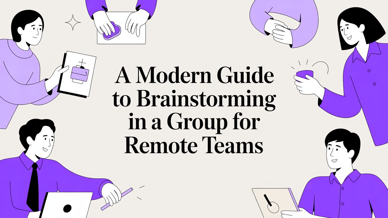 A Modern Guide to Brainstorming in a Group for Remote Teams - Remote Sparks